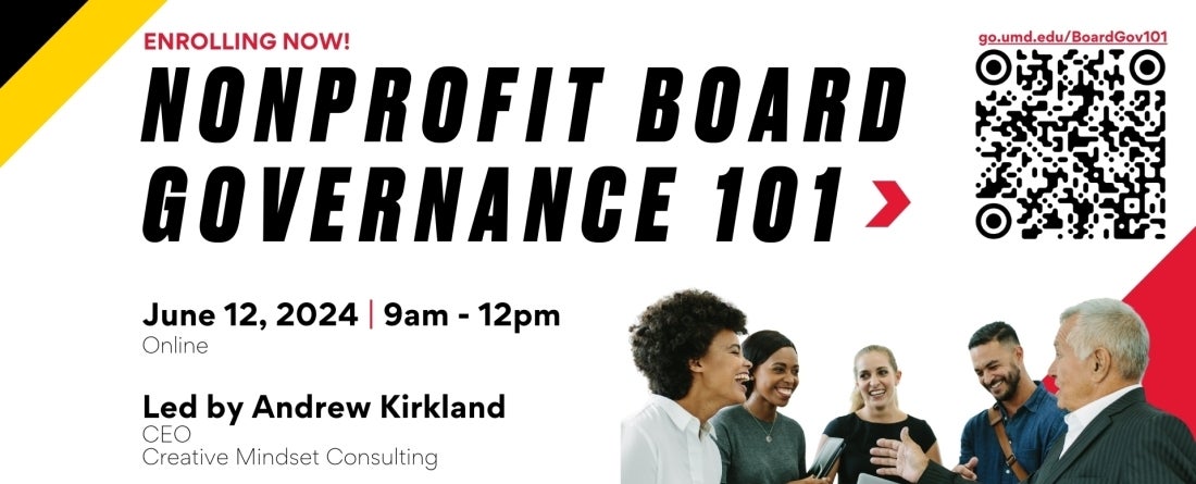 Nonprofit Board Governance 101 | UMD School of Public Policy